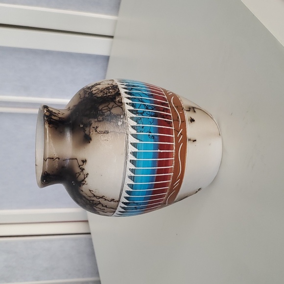 Navajo Pottery | Art | Navajo Horse Hair Pottery By Artist Sam Russell ...